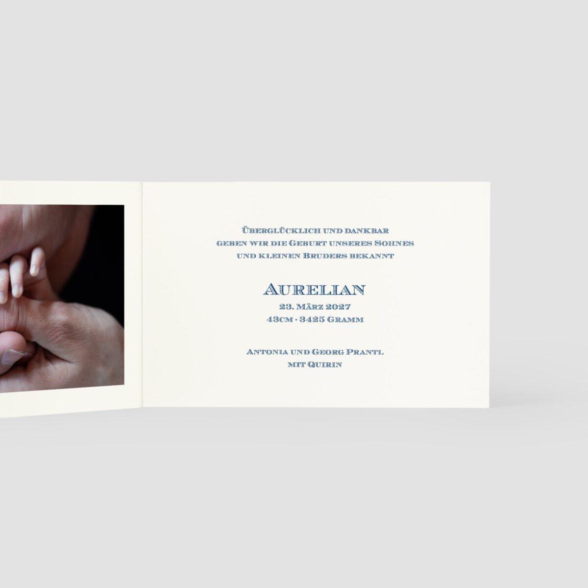 Birth Announcement – Classic - Druckerei Prantl